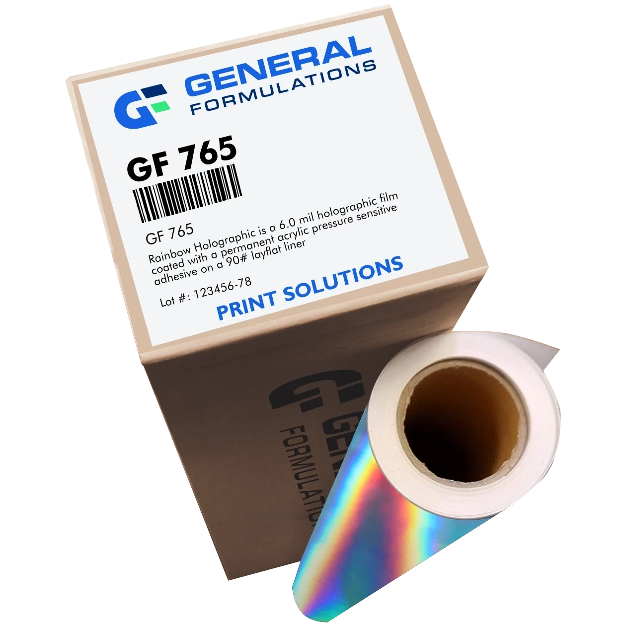 General Formulations 765 Rainbow Holographic Film - Big Systems